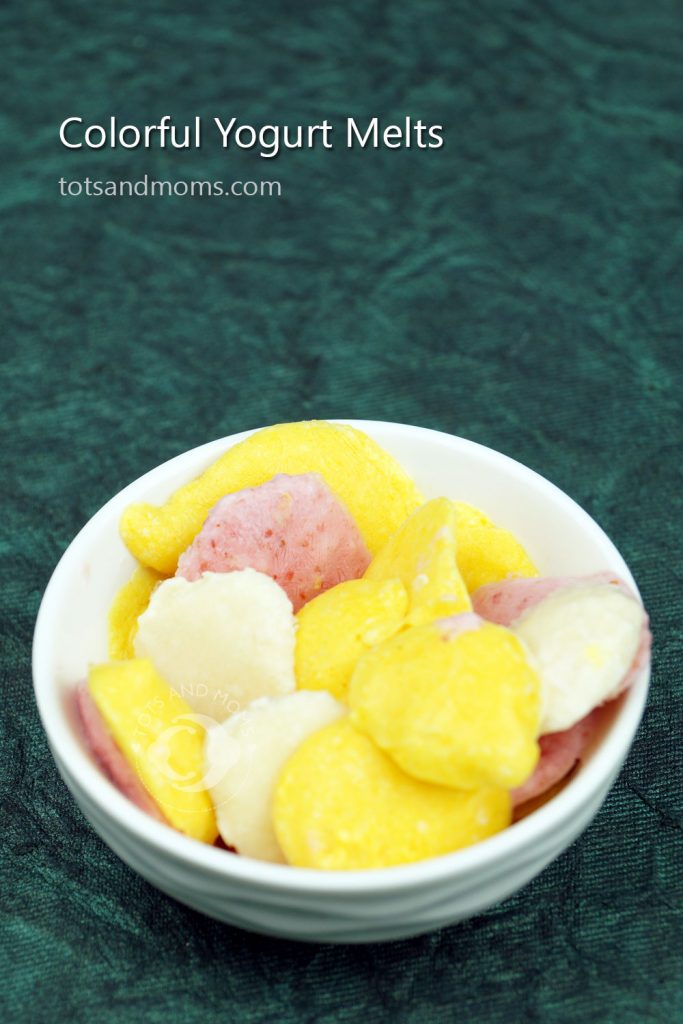 Colorful Yogurt Melts for Babies and Kids