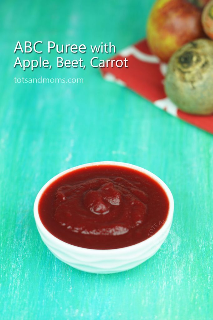 Apple Beetroot Carrot Puree | ABC Puree for Babies