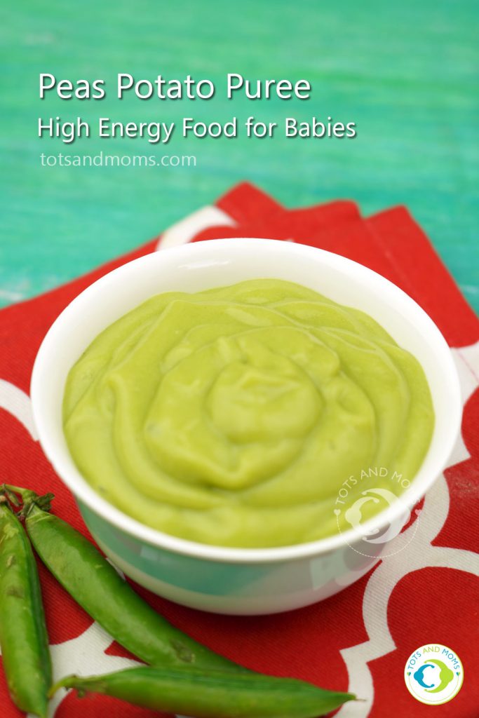 Peas Potato Puree for Babies and Toddlers