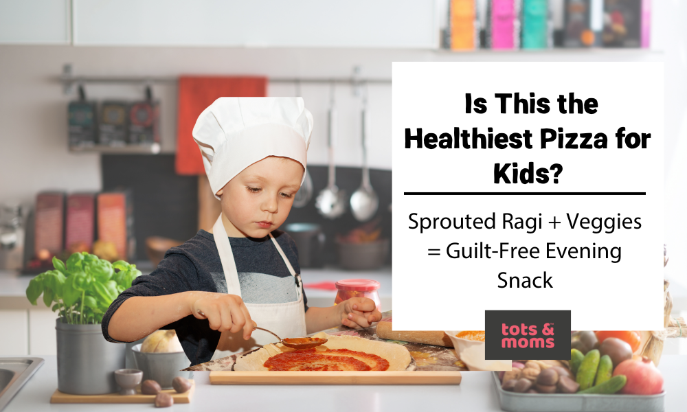 Sprouted Ragi Pizza Recipe | Healthy Evening Snack for Kids